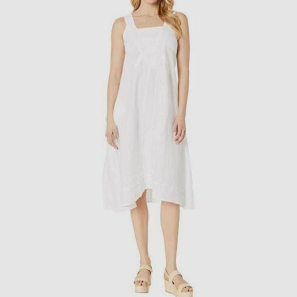 Elliott Lauren | Dresses | Nwt Elliott Lauren Womens White Linen Aline ...